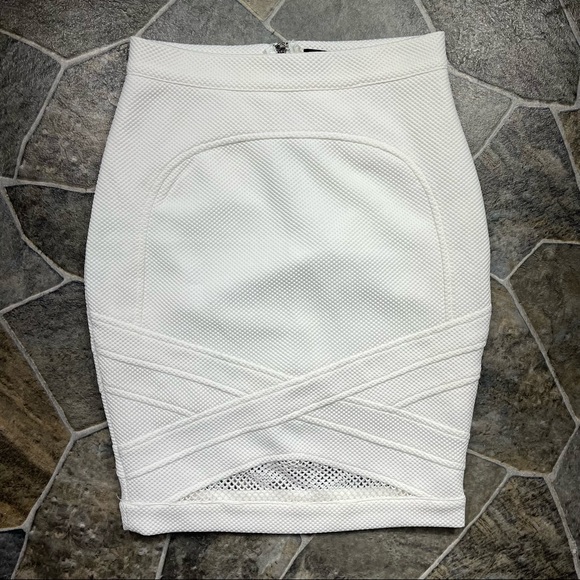Lulus | Skirts | Lulus Bodycon Skirt With Mesh Cut Outs | Poshmark